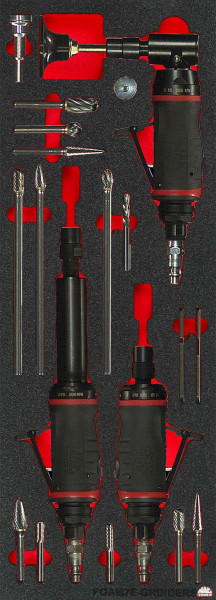 7E-Grinders Burrs Set | Modular Tool Foam | 21 pc. Set | macfoamshop.com