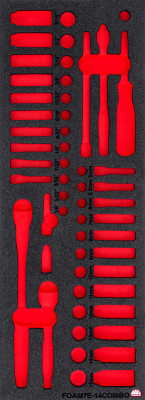 1/4" Combo Modular Tool Foam | 53-Pc. Set | Mac Foam Shop | macfoamshop.com